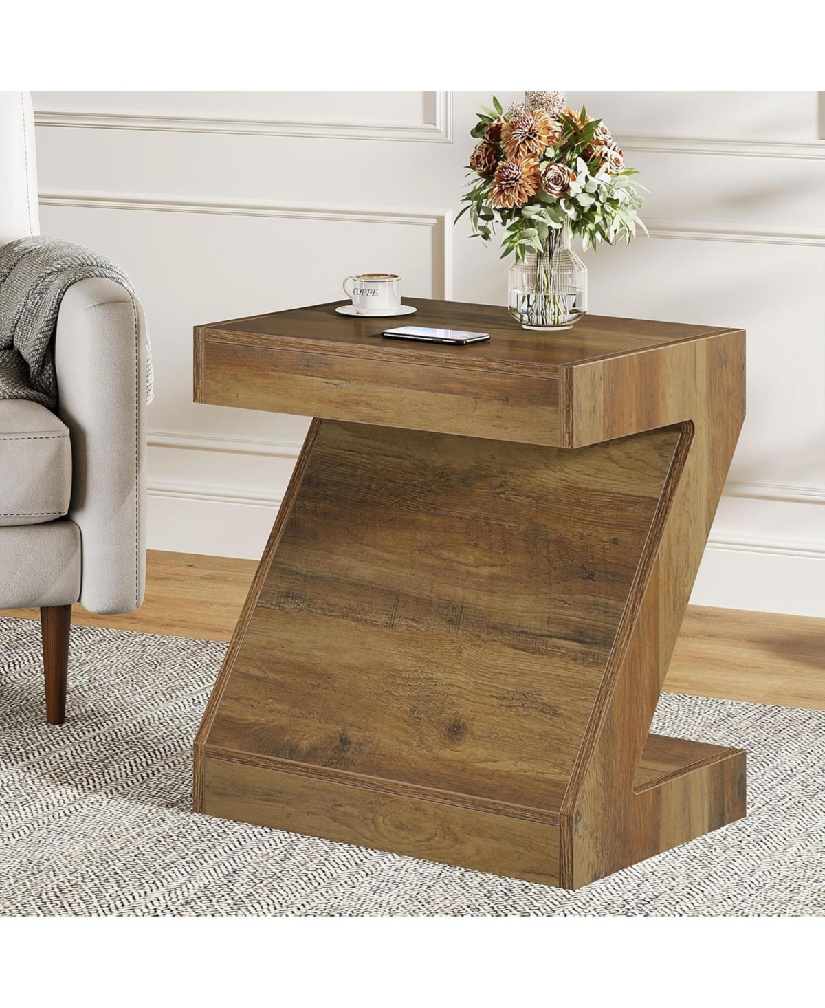 Click here for Tribesigns Wood Side End Table for Living Room  Be... prices
