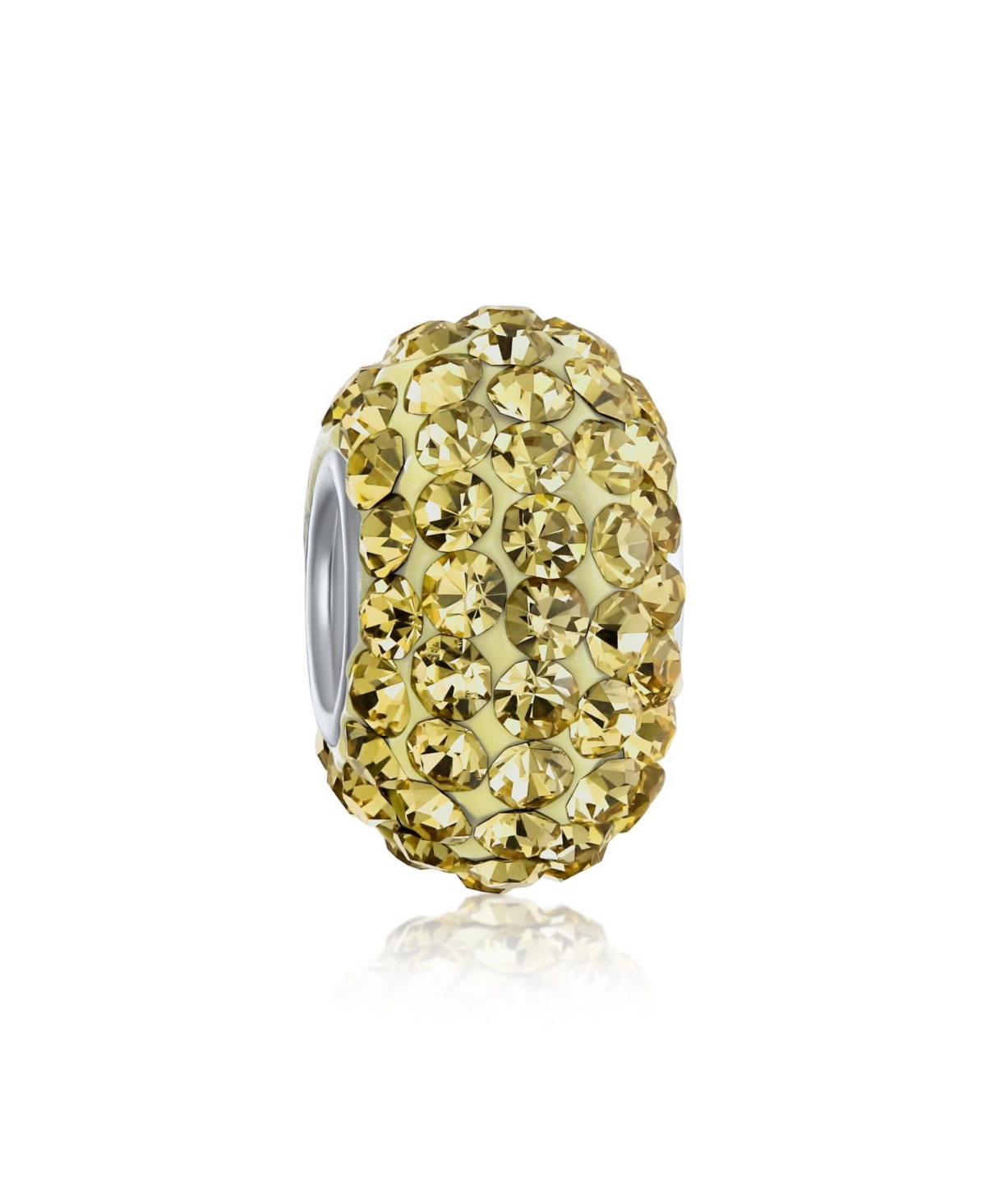 Click here for Bling Jewelry Solid Color Pave Crystal Spacer Bead... prices