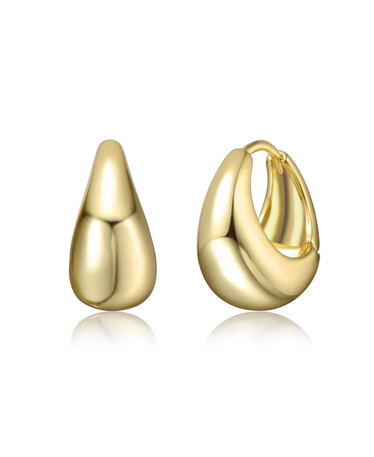 Click here for Gleaming Elegance Mini Huggie Hoop Earrings in Whi... prices