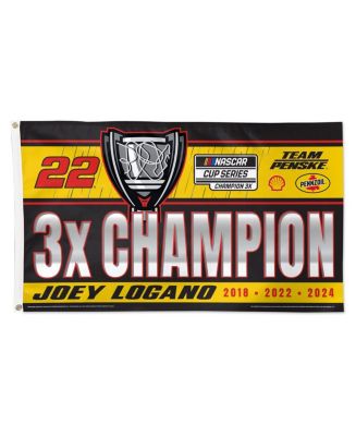 Wincraft Joey Logano Three-Time NASCAR Cup Series Champion 3' x 5' On ...