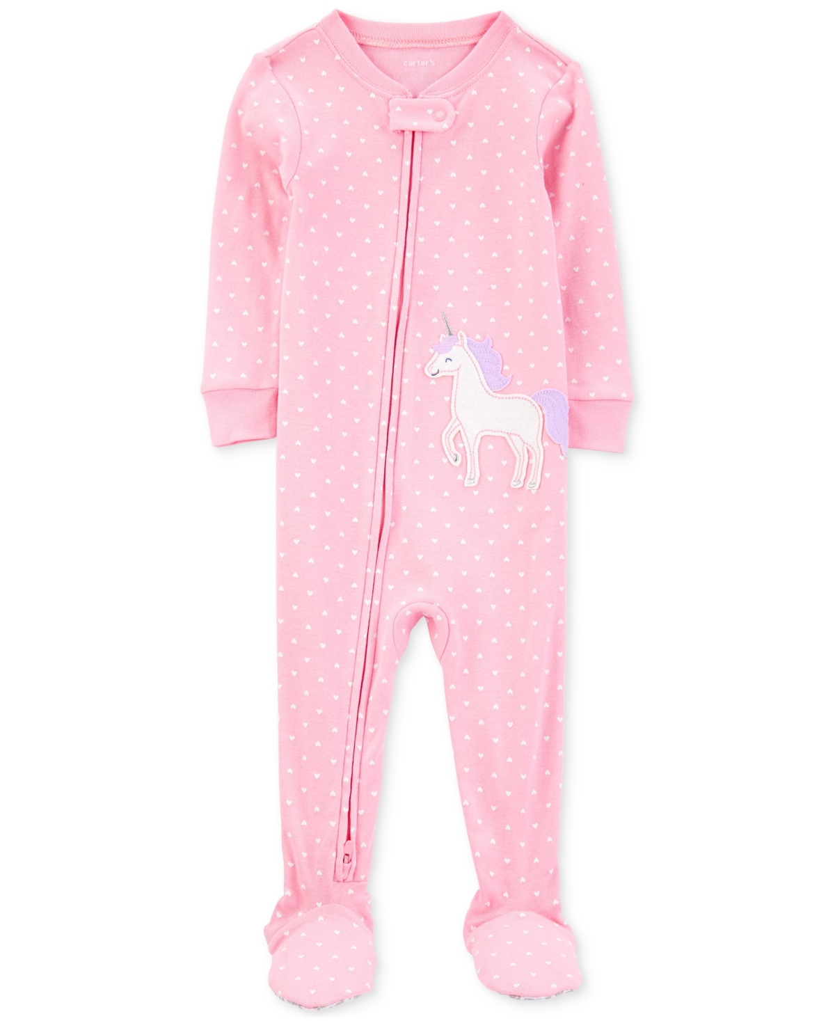 Click here for Carters Baby 1-Piece Cotton Footed Pajamas - Pink/... prices
