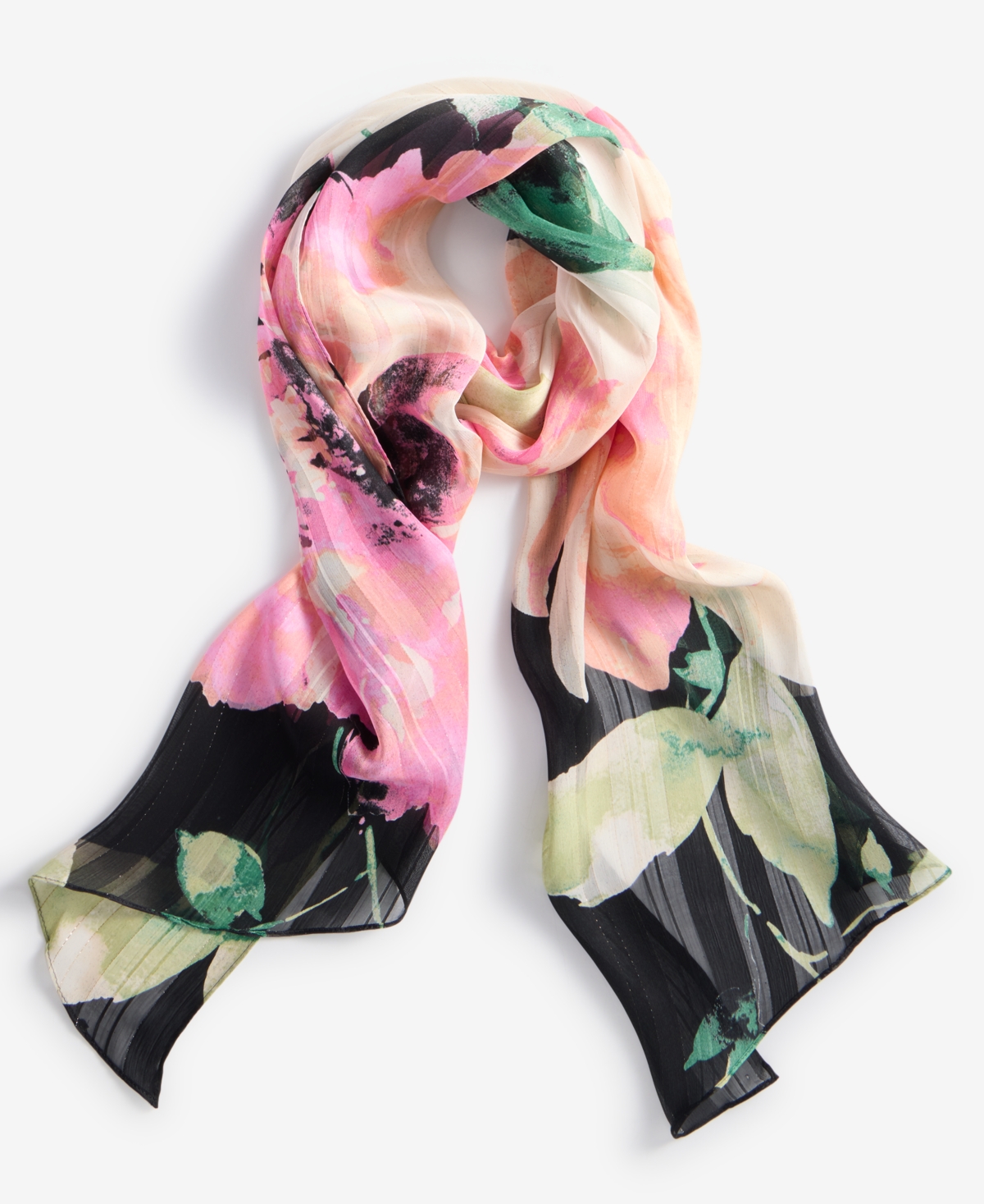 Click here for Giani Bernini Colorblocked Floral-Print Wrap Scarf... prices