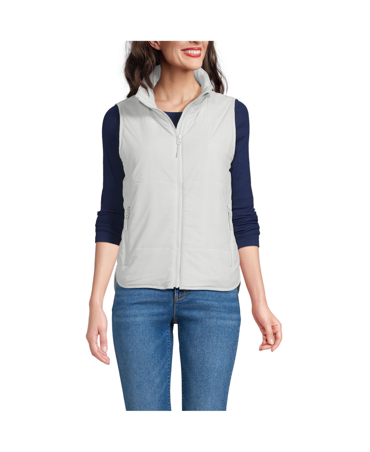Click here for Lands End Womens WanderFree Insulated Vest - Light... prices
