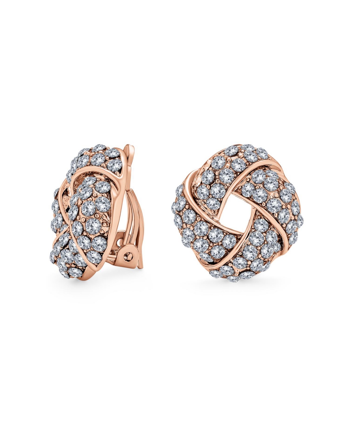 Click here for Bling Jewelry Twist Braided Crystal Love Knot Clip... prices