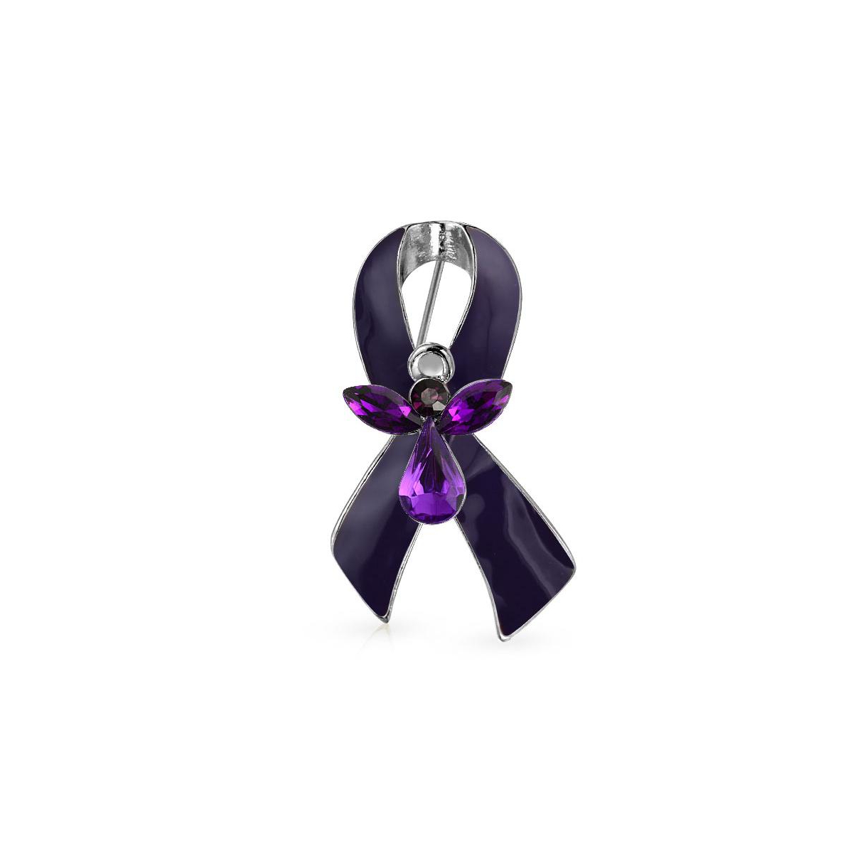 Click here for Bling Jewelry Guardian Angel Cancer Awareness Ribb... prices