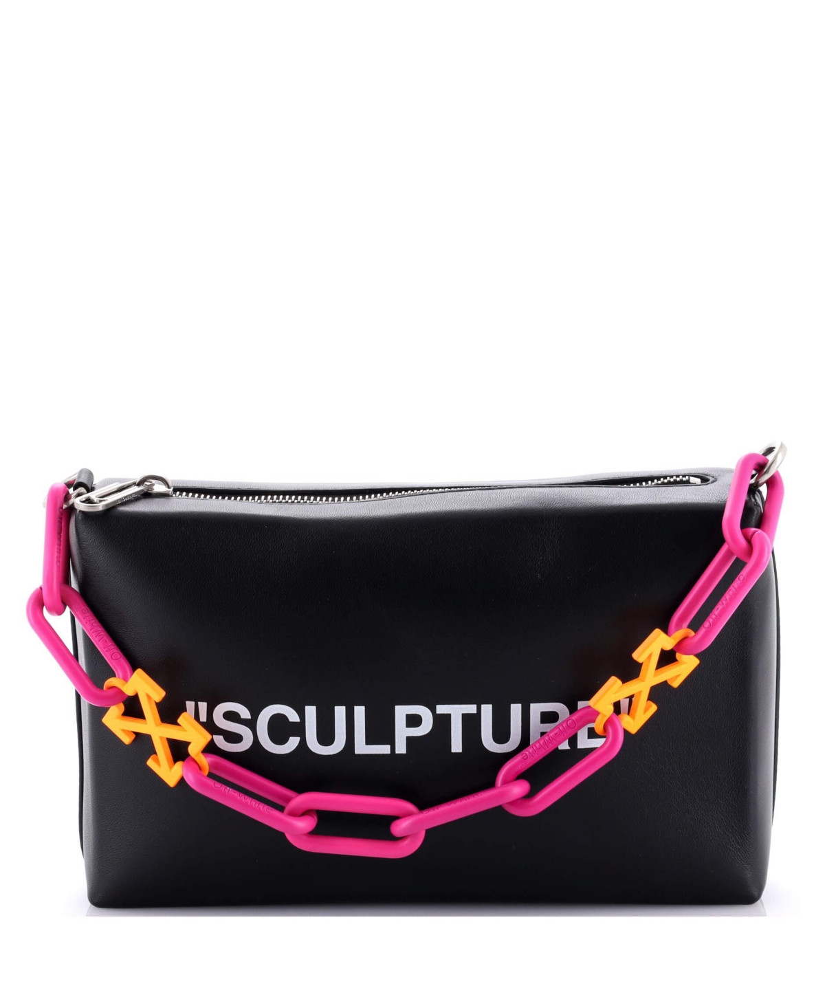 Click here for Pre-Owned Off White Block Pouch Shoulder Bag Print... prices