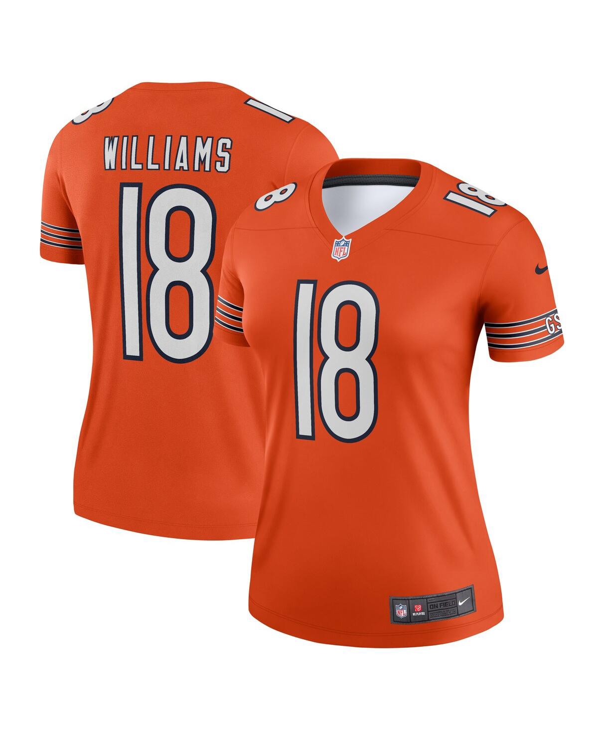 Click here for Nike Womens Caleb Williams Orange Chicago Bears Al... prices