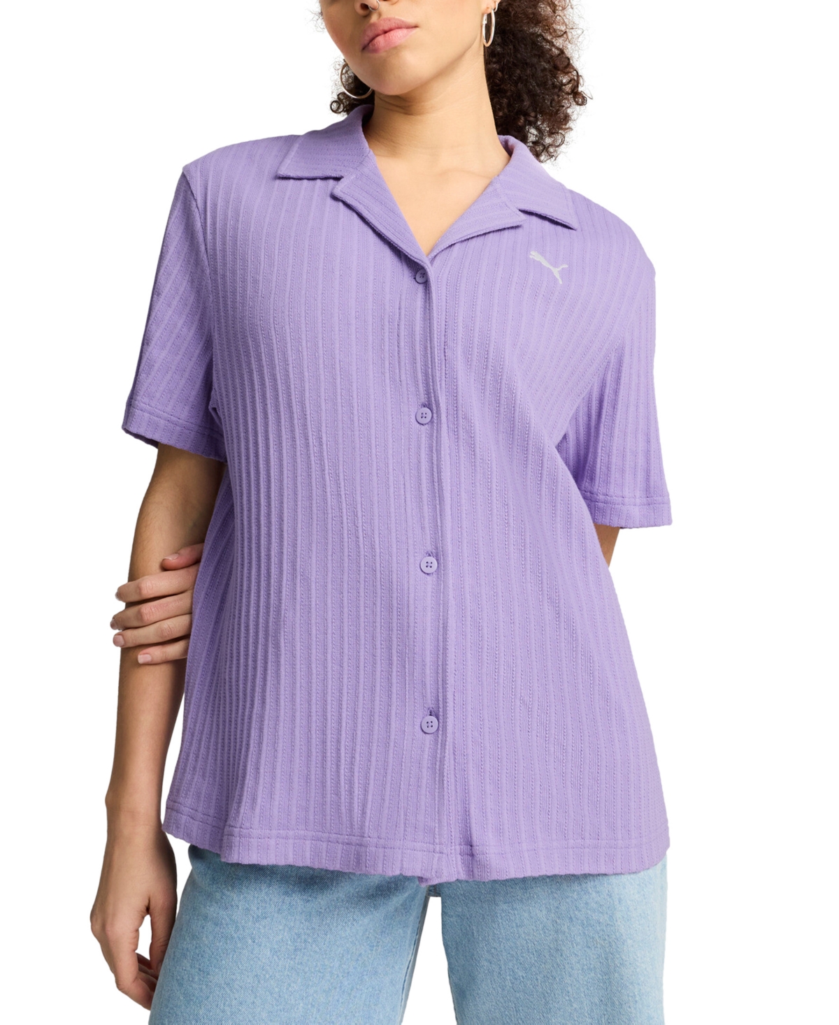 Click here for Puma Womens Wardrobe Essential Short-Sleeve Pointe... prices