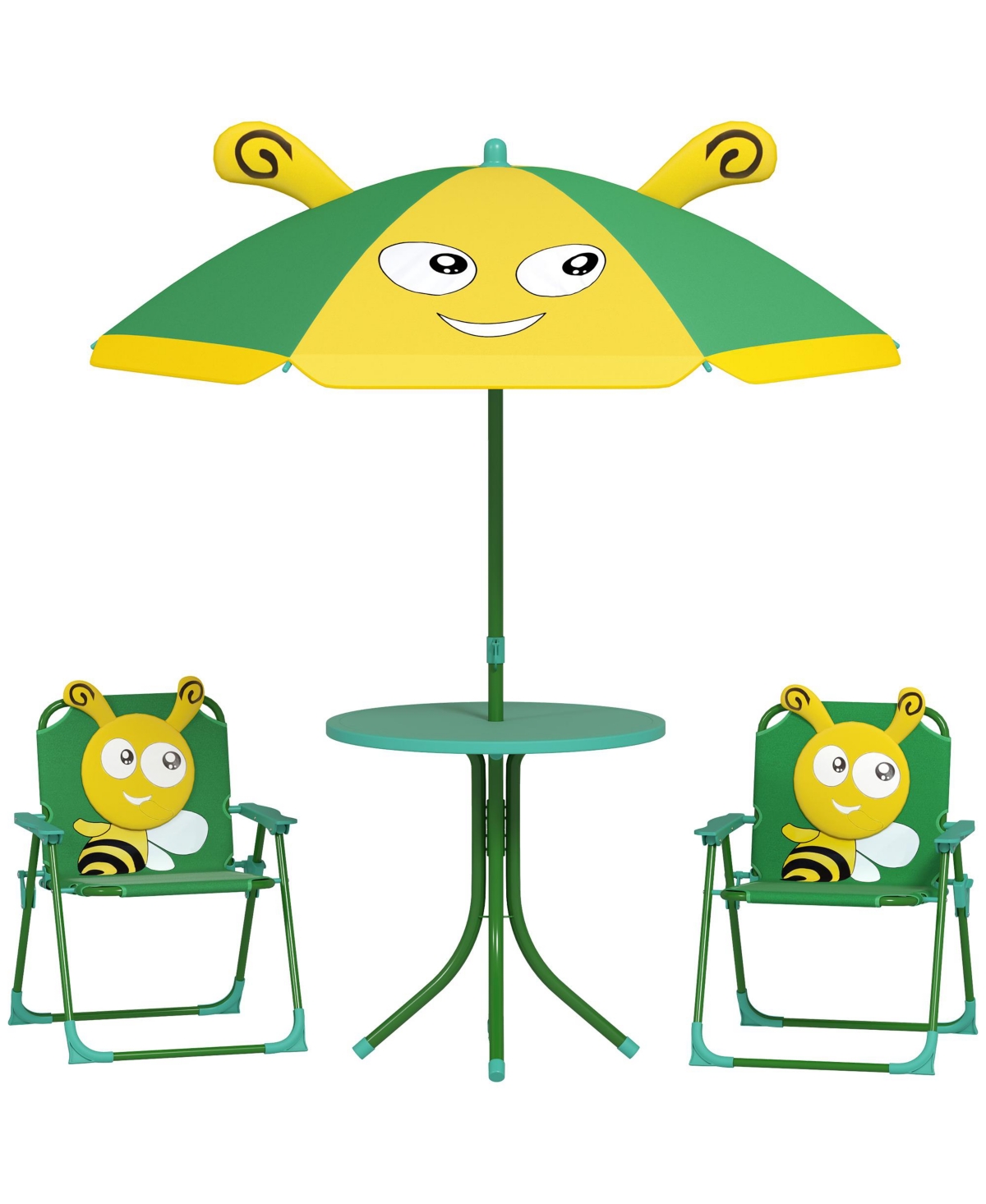Click here for Qaba Kids Picnic Table and Chair Set with Height A... prices