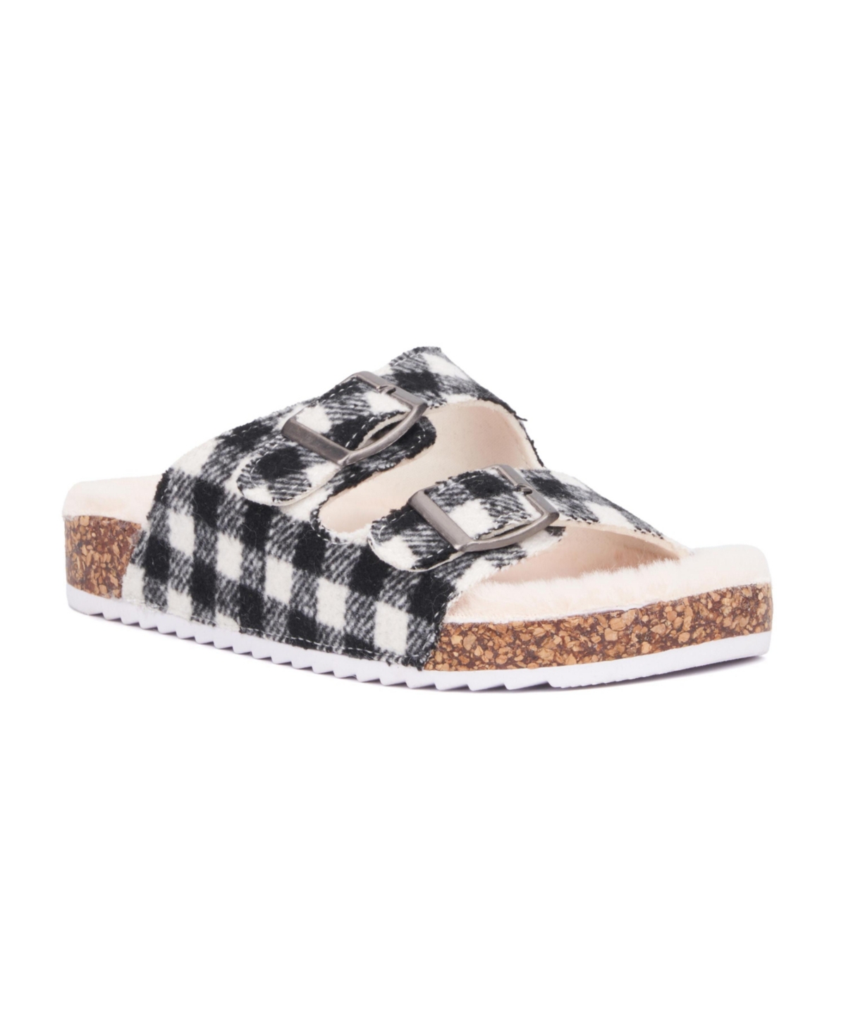 Click here for Girls Anica Slide Slippers - Black/white prices