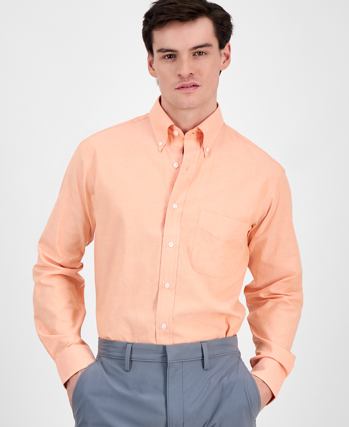 Click here for Club Room Mens Regular Fit Pinpoint Dress Shirt  C... prices