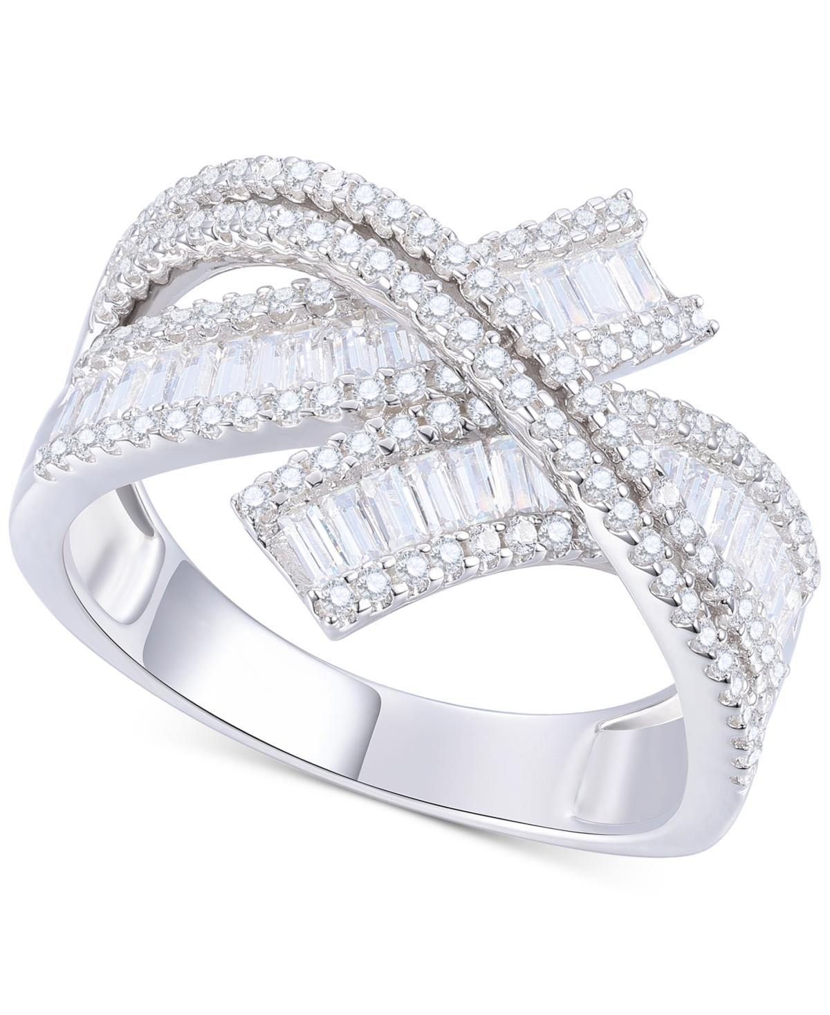 Click here for Diamond Crossover Ring (1 ct. t.w.) in 14k White G... prices