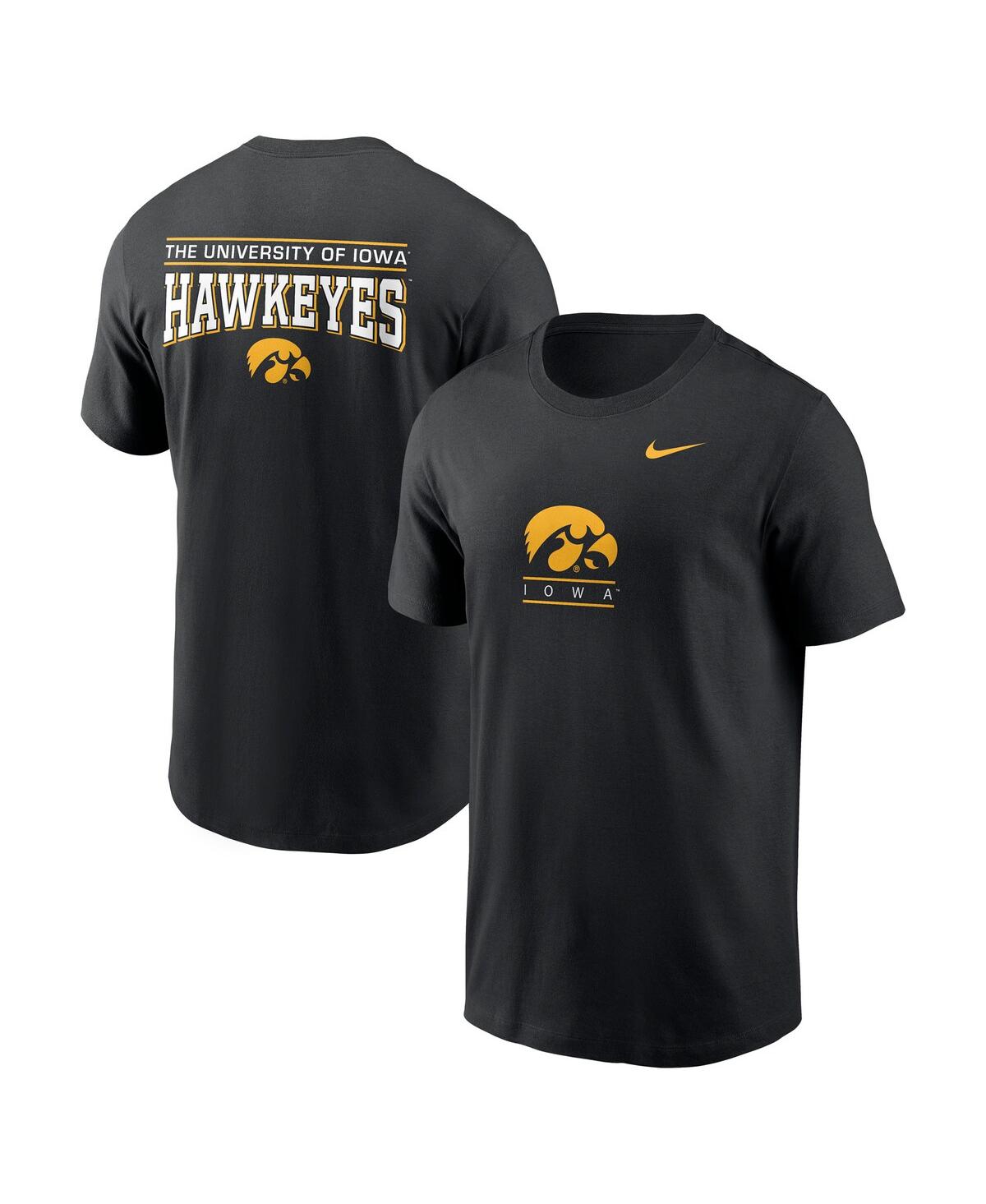 Click here for Nike Mens Black Iowa Hawkeyes 2-Hit T-Shirt - Blac... prices