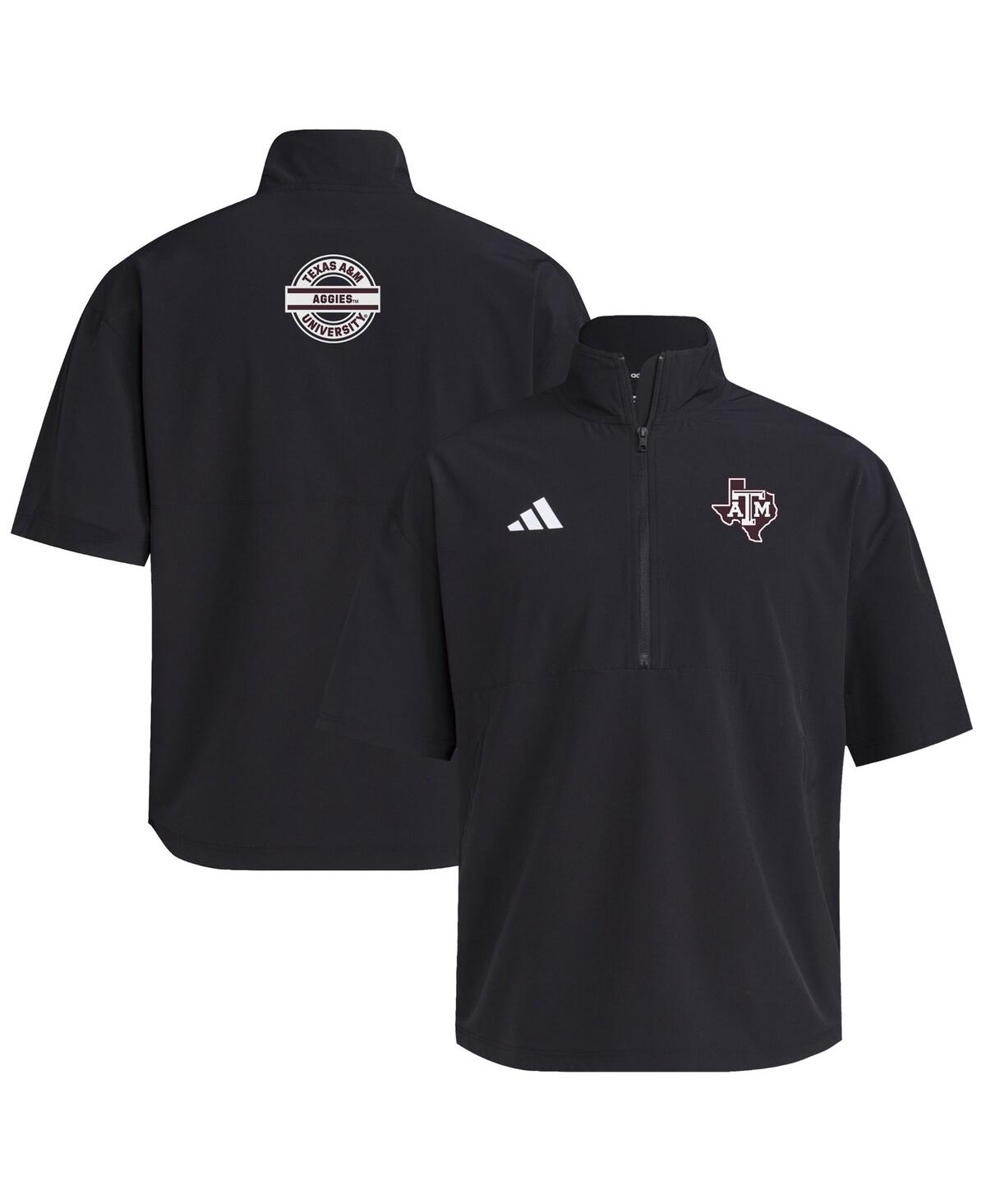 Click here for Adidas Mens Black Texas A&M Aggies 2024 Half-Zip S... prices