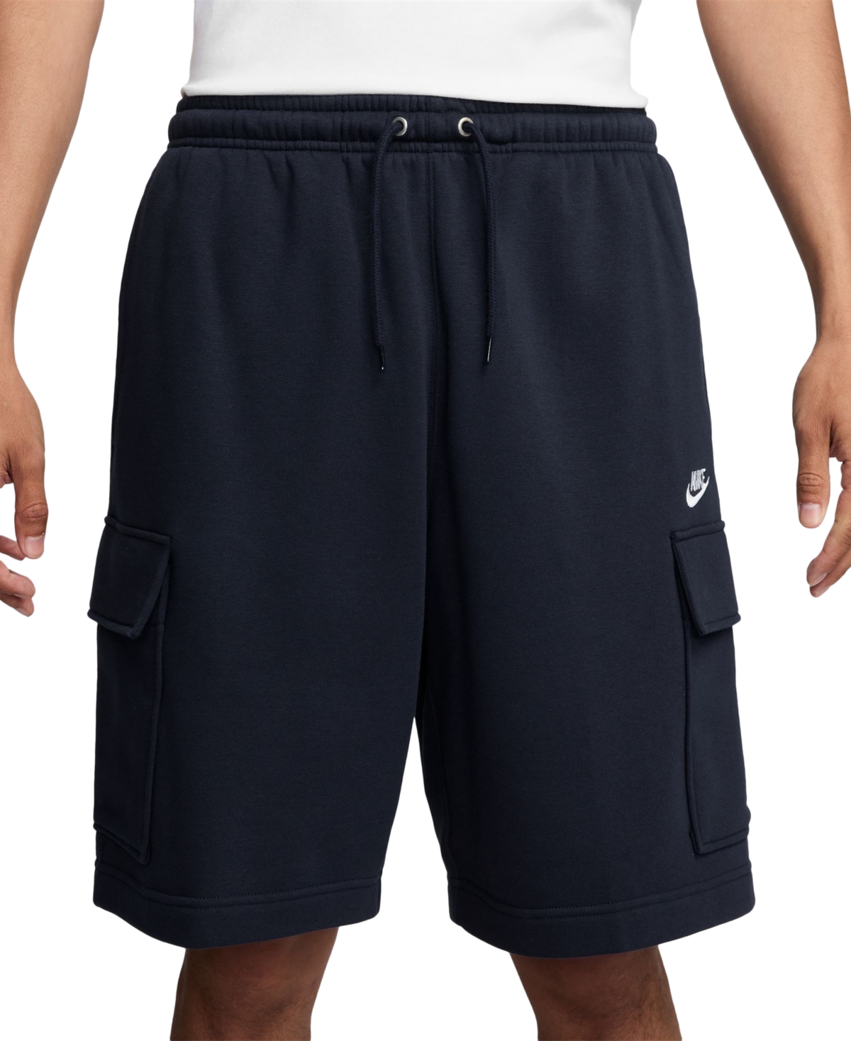 Click here for Nike Club Mens Brushed Fleece Cargo Shorts - Obsid... prices