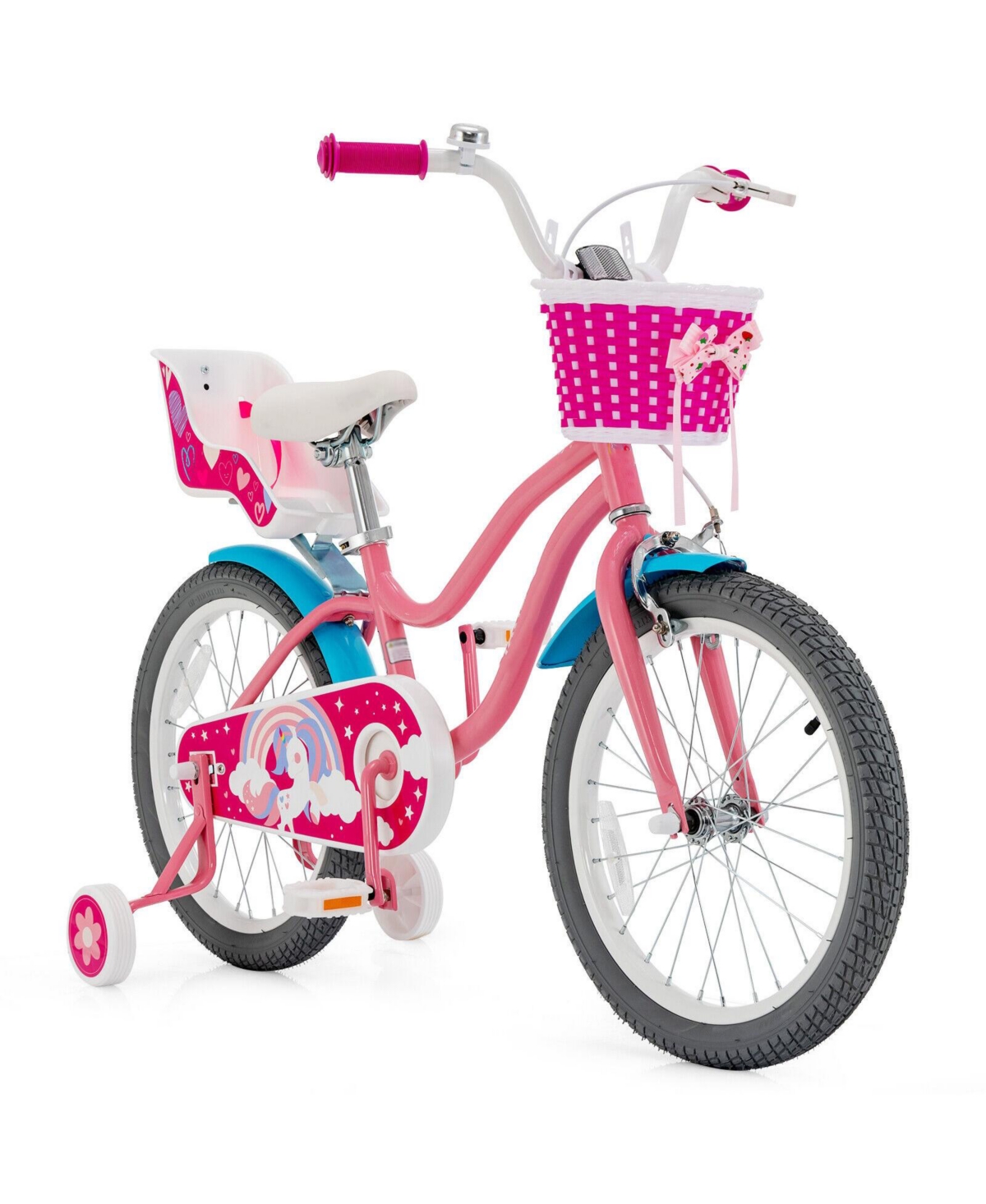 Click here for Kids Bike with Training Wheels and Front Basket fo... prices