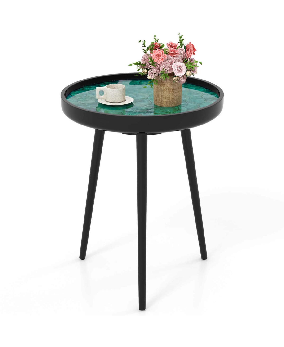 Click here for 16" Round End Table Mid-century Modern Coffee... prices