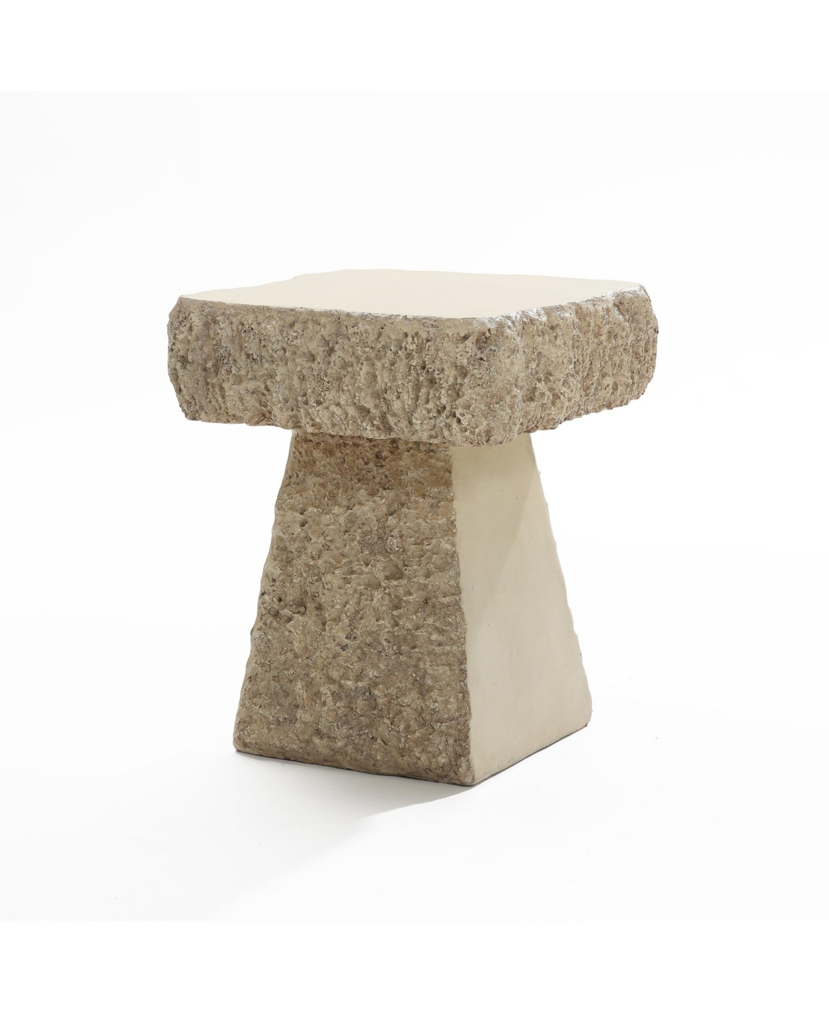 Click here for LuxenHome Rock Square Outdoor Side Table  18 Inch... prices