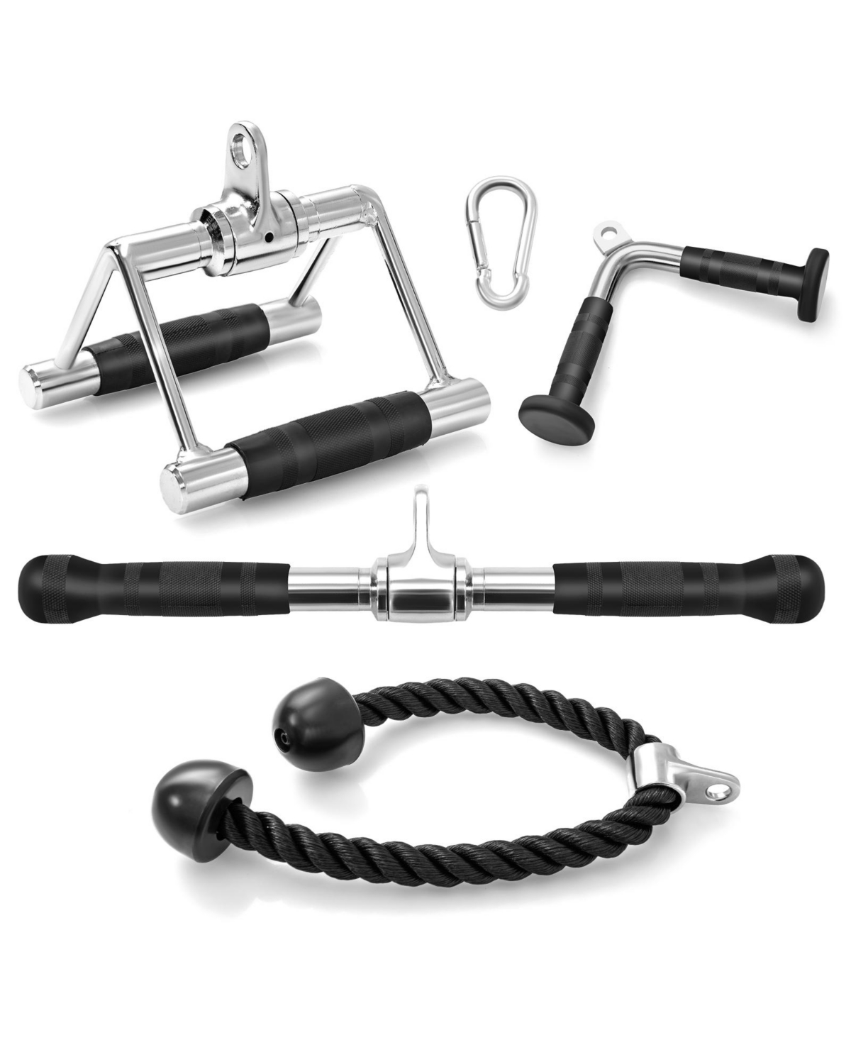 Click here for 4-Piece Cable Machine Attachment Set for Home Gym... prices