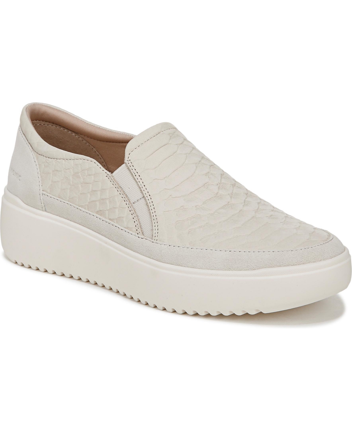 Click here for Vionic Womens Kearny Slip On Shoes - Cream leather prices