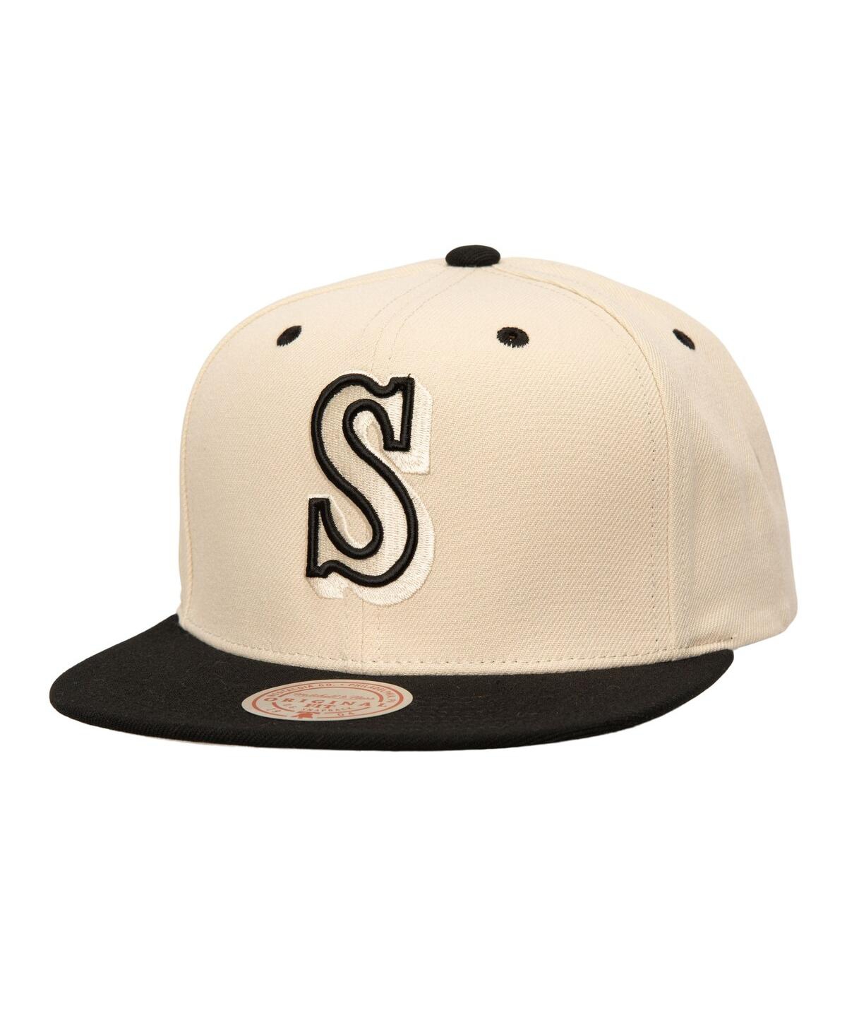 Click here for Mitchell & Ness Mens Cream Seattle Mariners Snapba... prices