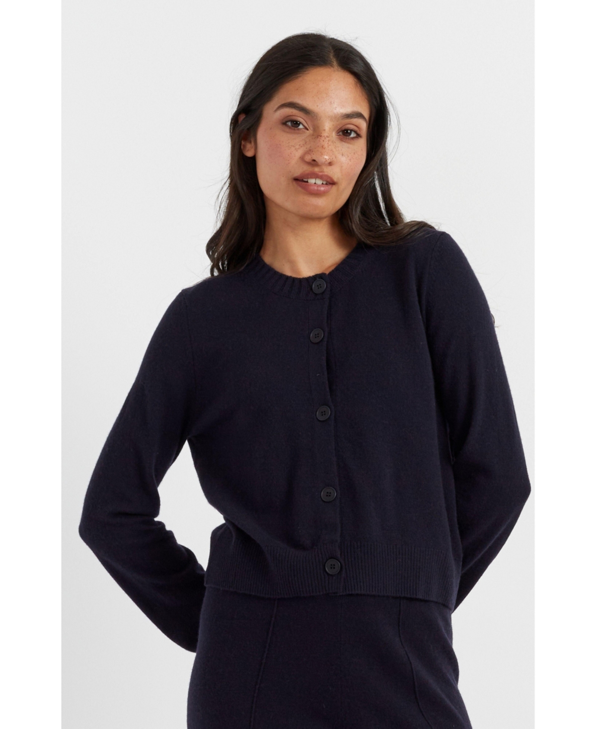 Click here for Chinti & Parker Womens Wool Cashmere Blend Crew Ne... prices