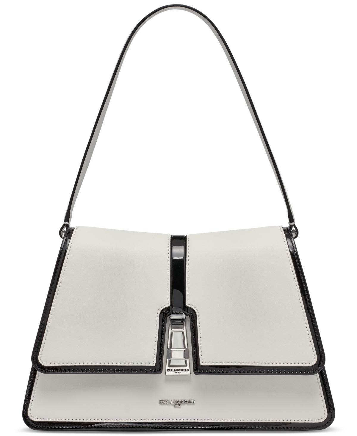 Click here for Karl Lagerfeld Paris Mercerie Medium Leather Satch... prices