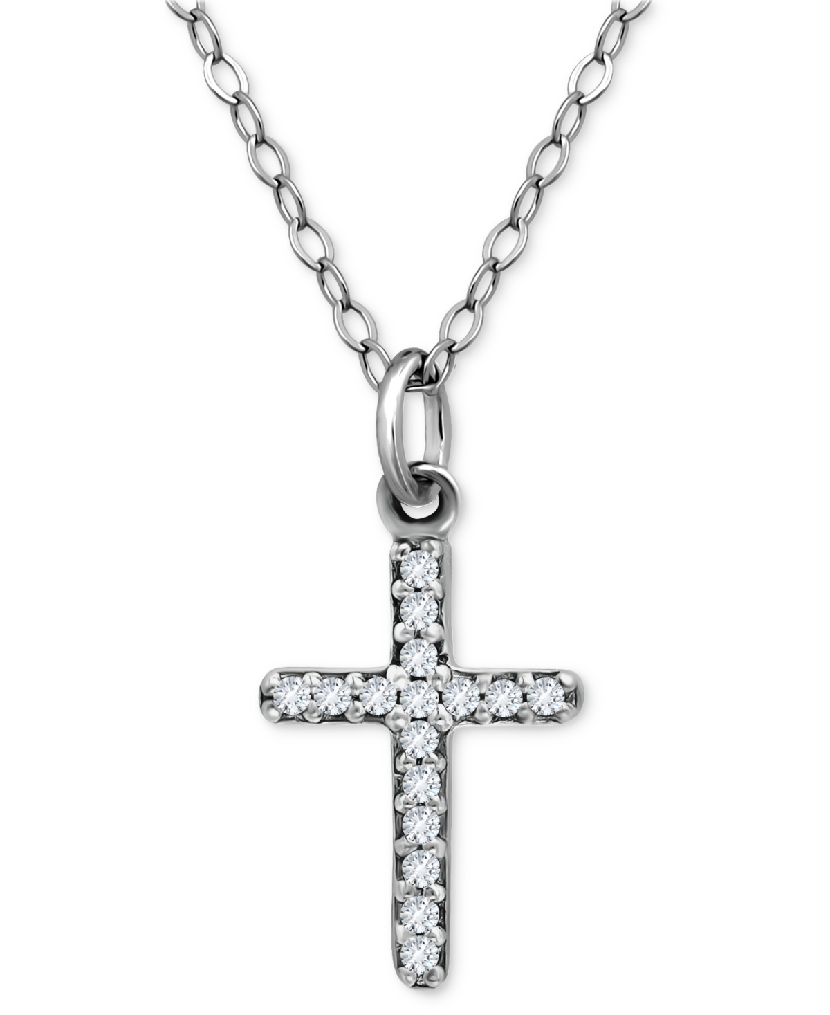 Click here for Giani Bernini Cubic Zirconia Cross Pendant Necklac... prices