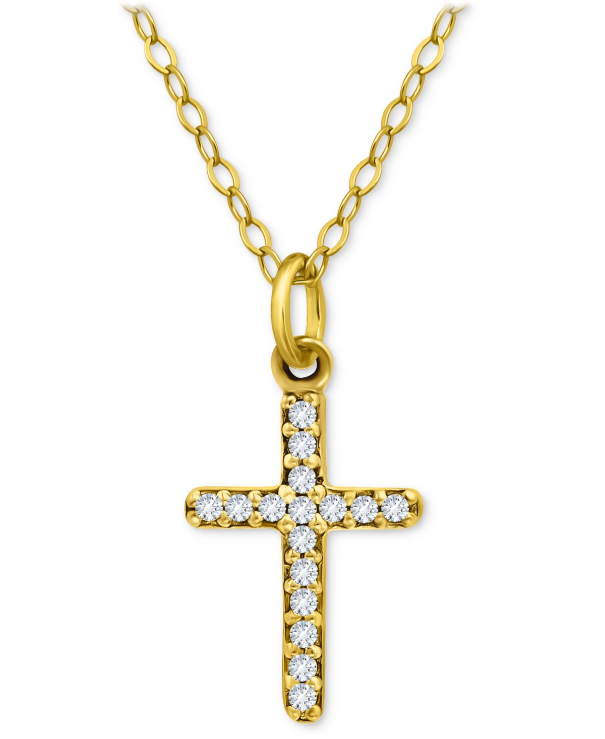 Click here for Giani Bernini Cubic Zirconia Cross Pendant Necklac... prices