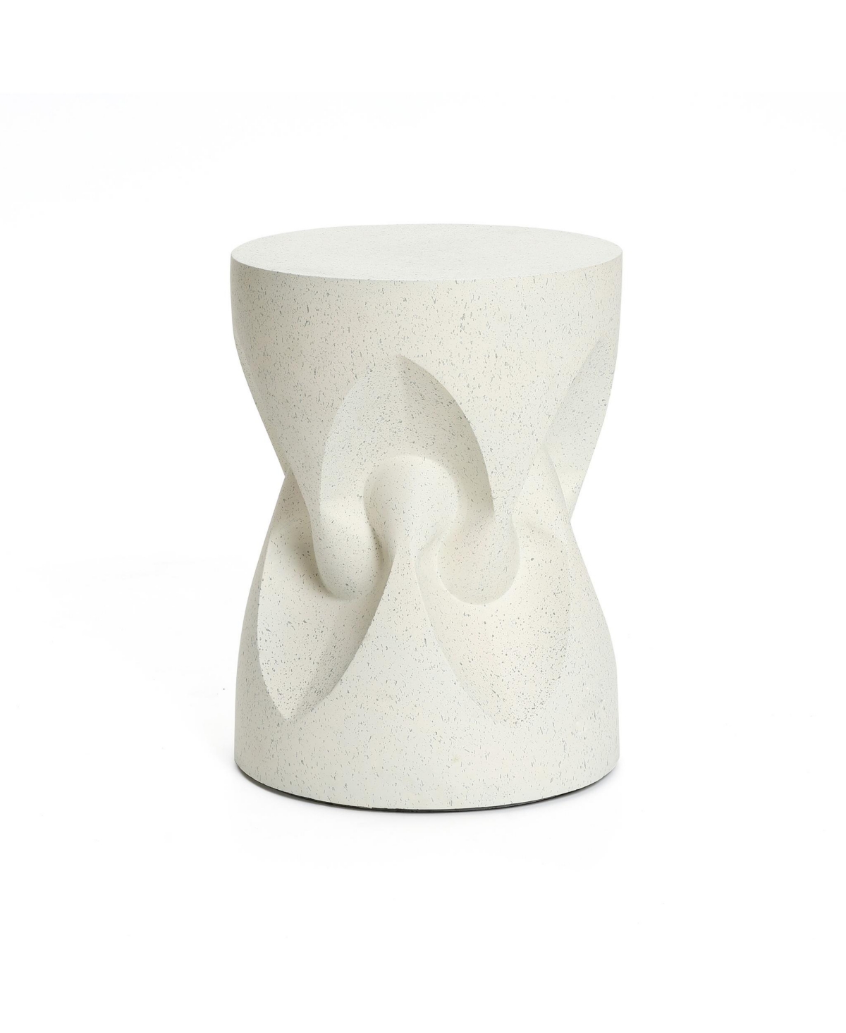 Click here for LuxenHome Speckled Off White Modern Spade Round 17... prices