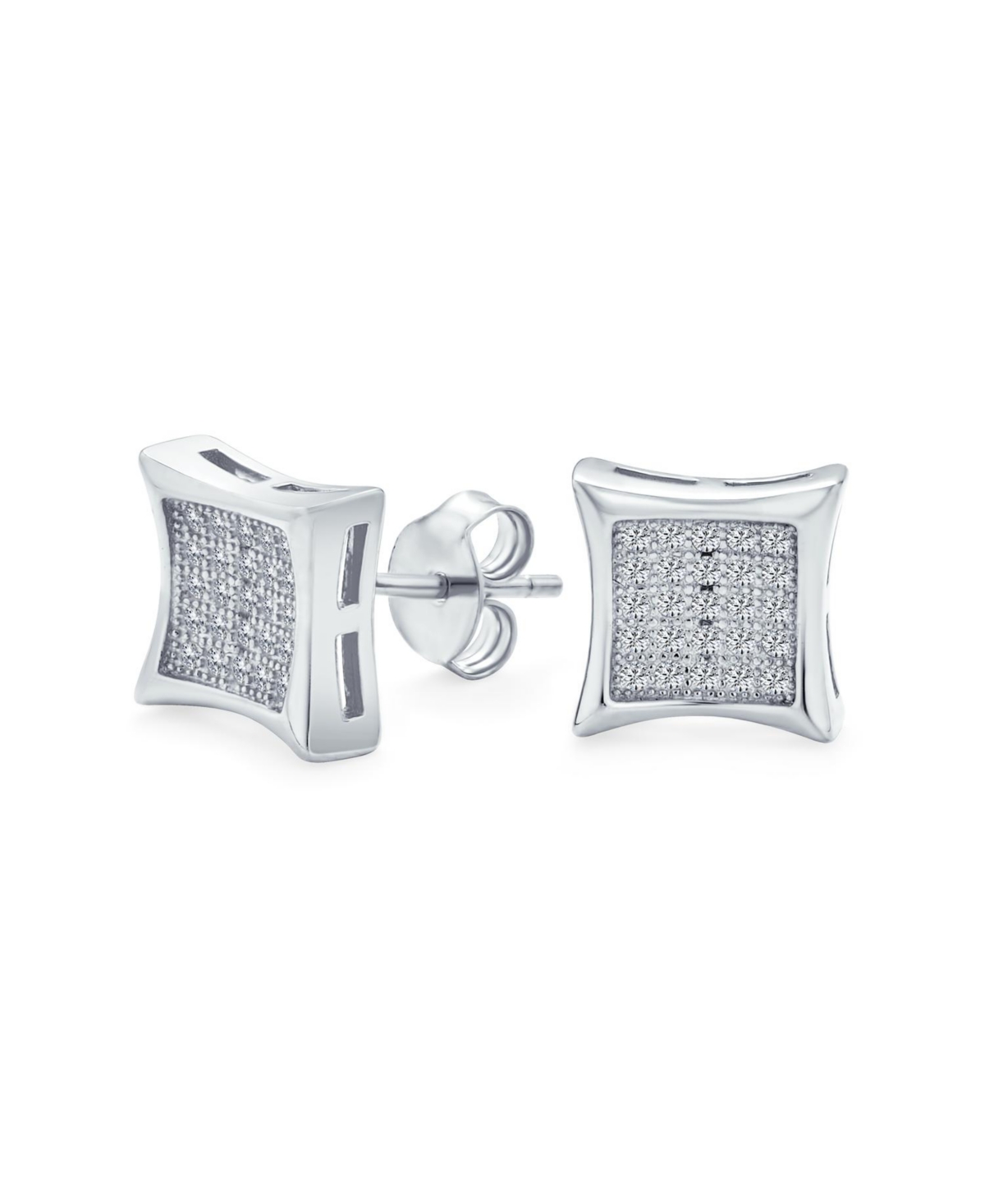 Click here for Bling Jewelry Square Shaped Cubic Zirconia Micro P... prices