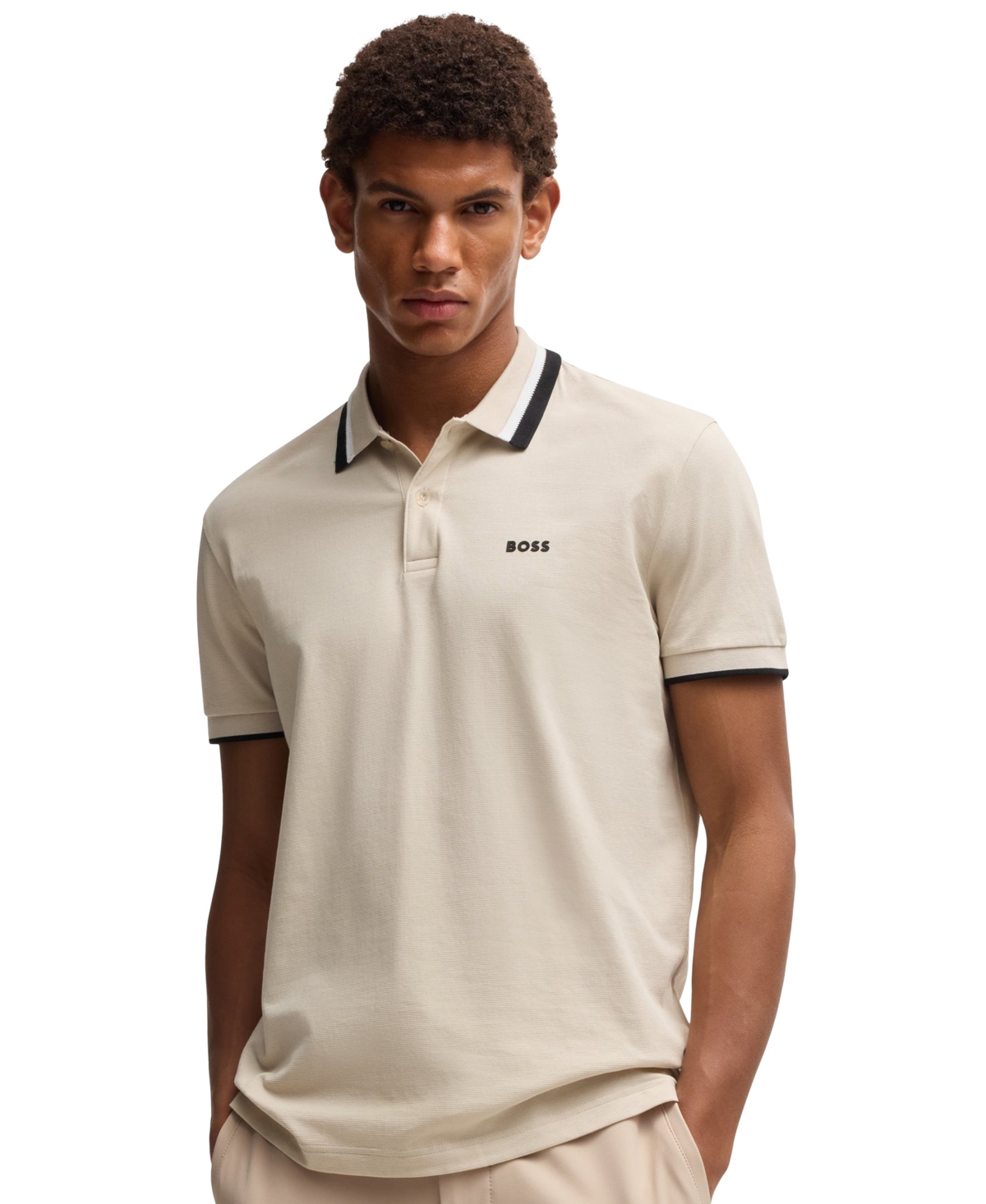 Click here for Boss by Hugo Boss Mens Contrast Stripe Regular-Fit... prices