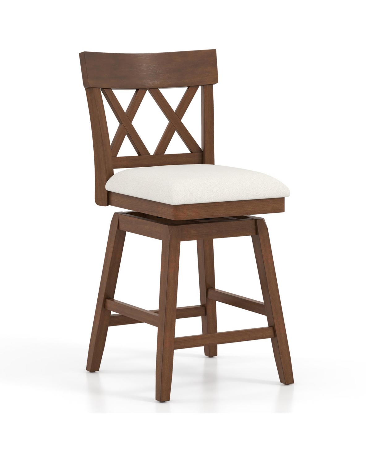 Click here for Bar Stool with Contoured Backrest and Swivel Padde... prices