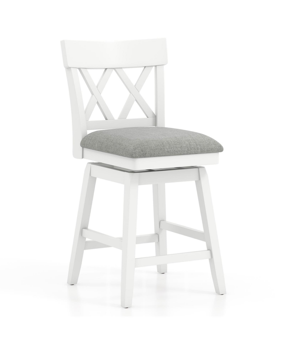 Click here for Bar Stool with Contoured Backrest and Swivel Padde... prices