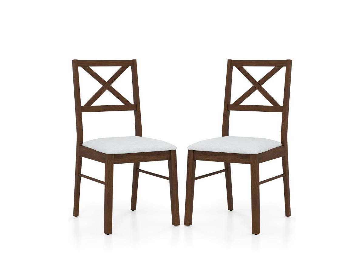 Click here for Upholstered Side Dining Chairs Set of 2 with Rubbe... prices