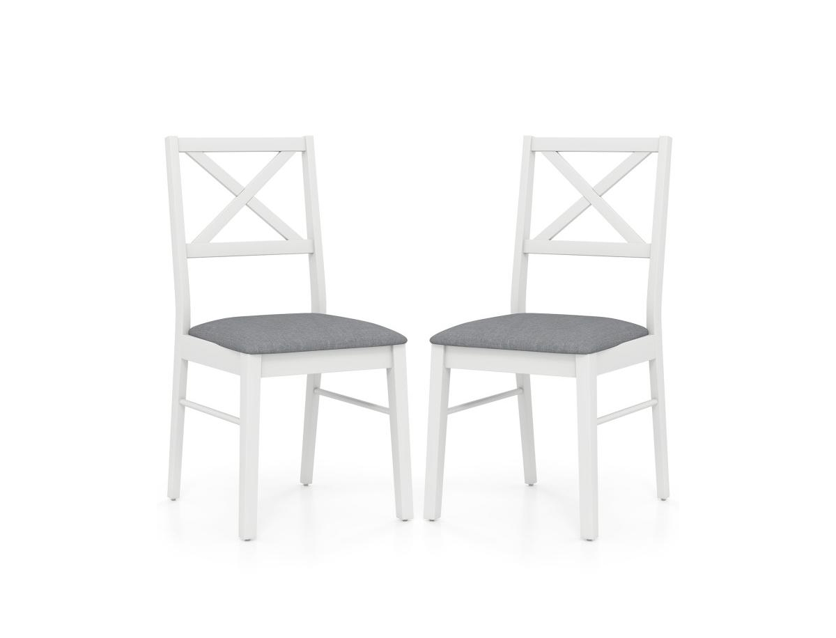Click here for Upholstered Side Dining Chairs Set of 2 with Rubbe... prices