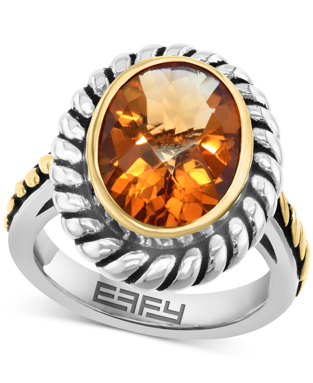 Click here for Effy Citrine (5-1/2 ct. t.w.) Oval Ring in Sterlin... prices
