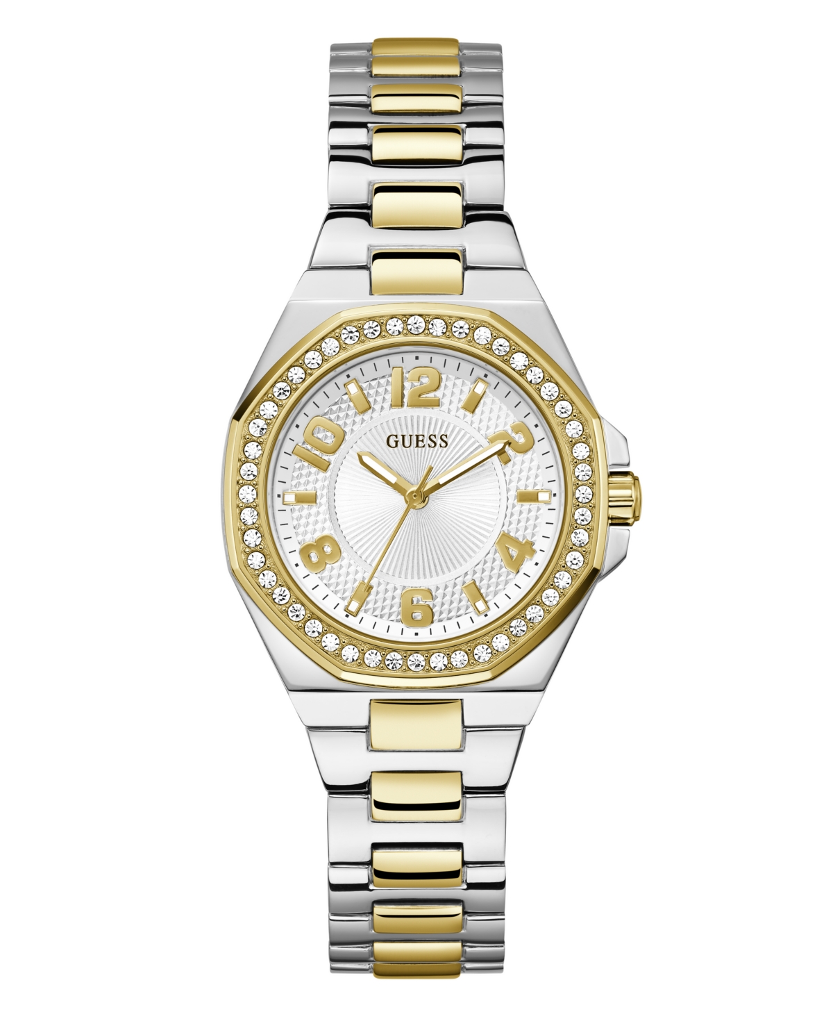 Click here for Guess Womens Analog Two-Tone Stainless Steel Watch... prices