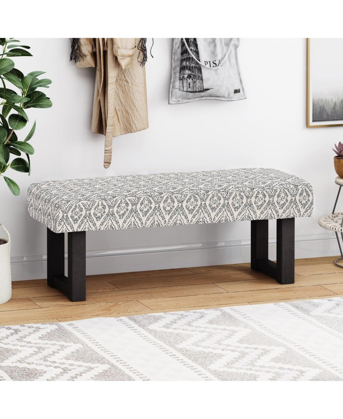 Click here for Streamdale Ashford Boho Fabric Bench Great Deal Fu... prices