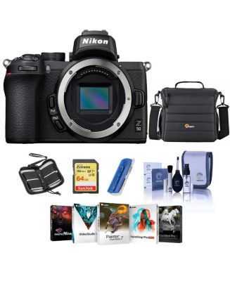 Nikon Z50 Mirrorless Camera - Bundle With Camera Case, 64GB SDXC Memory ...