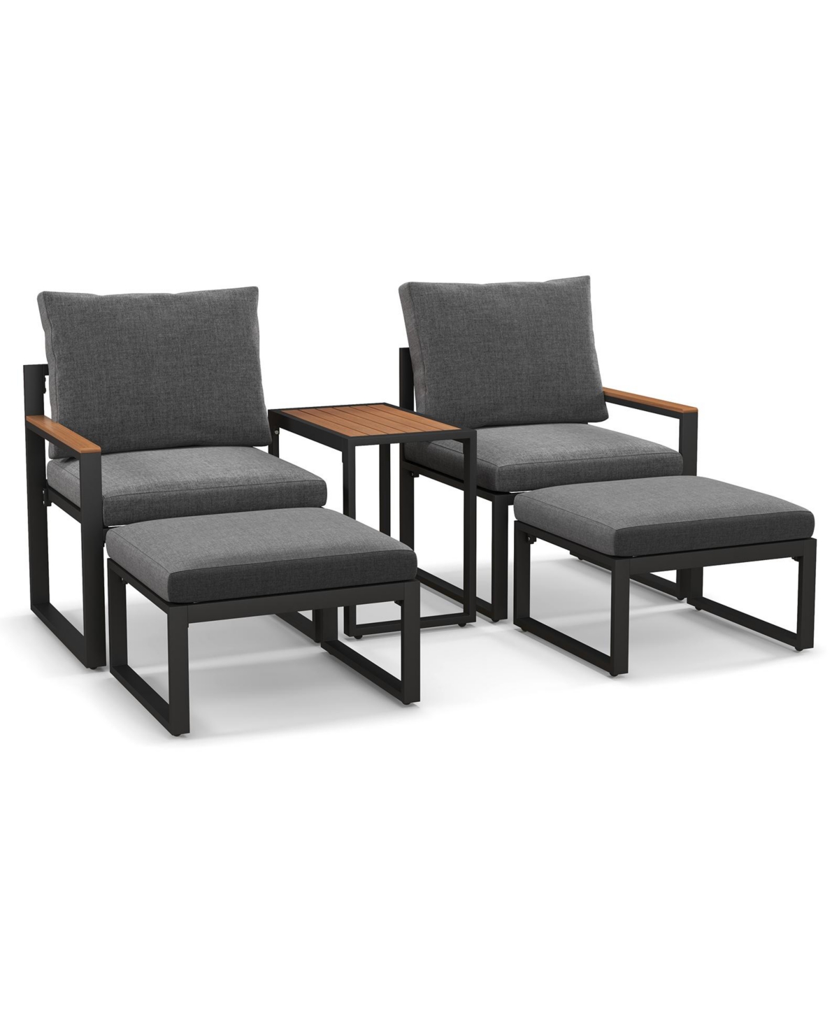 Click here for 5-Piece Weatherproof Outdoor Conversation Set with... prices