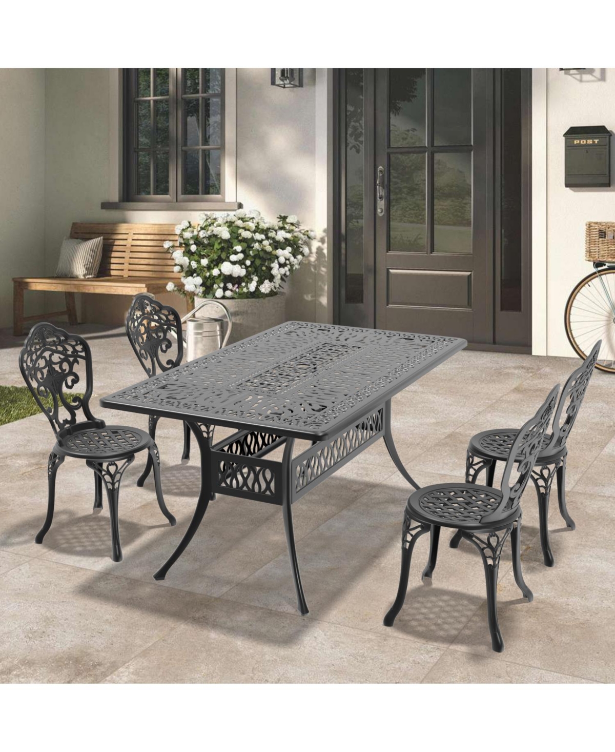 Click here for Streamdale 5-Piece Set Of All-Weather Cast Aluminu... prices