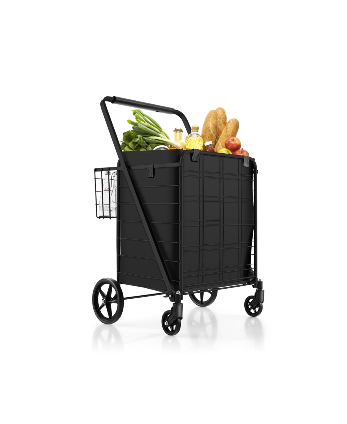 Click here for Folding Shopping Cart with Wheels  Basket & Waterp... prices