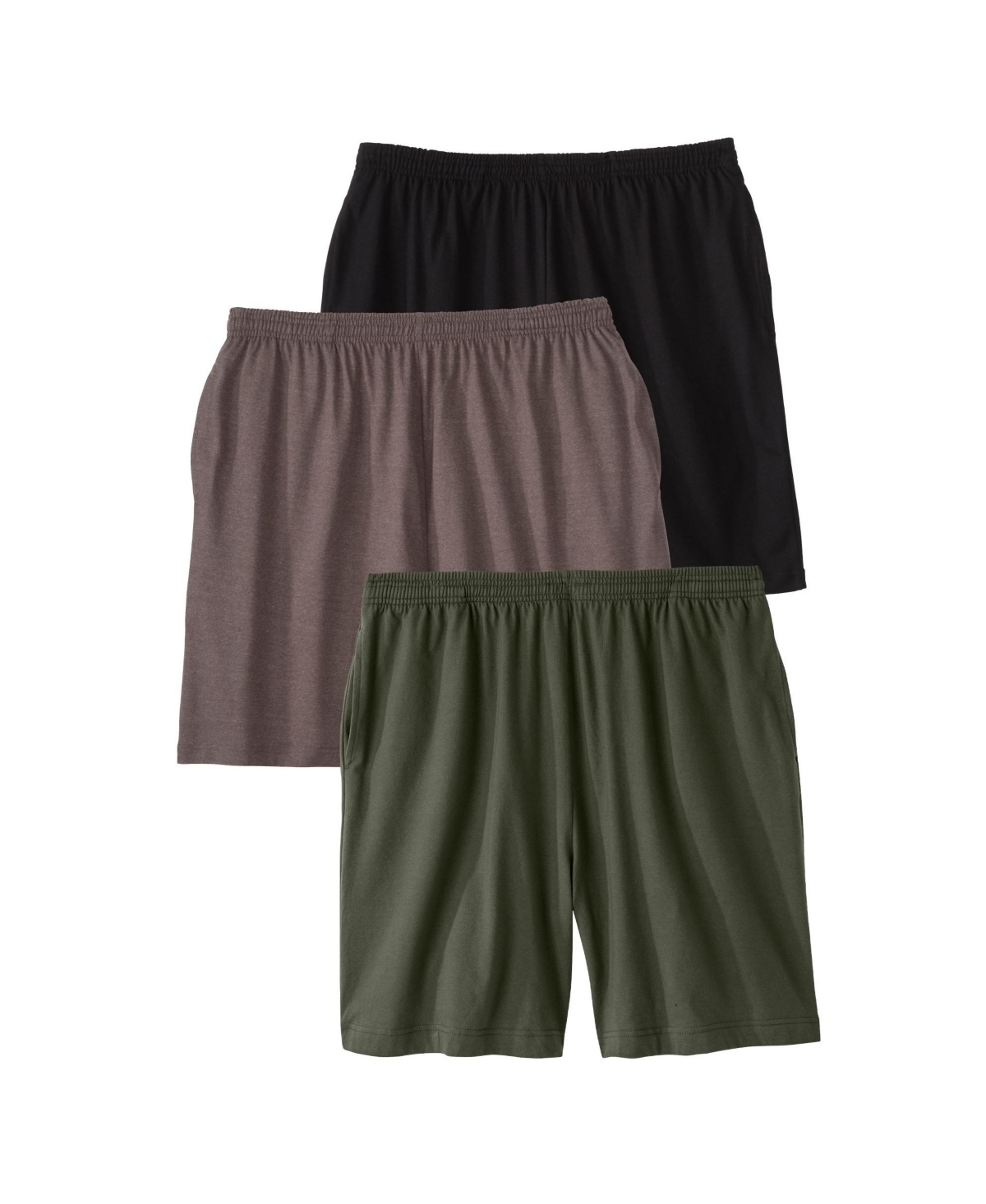 Click here for KingSize Big & Tall Lightweight Jersey Shorts 3-Pa... prices