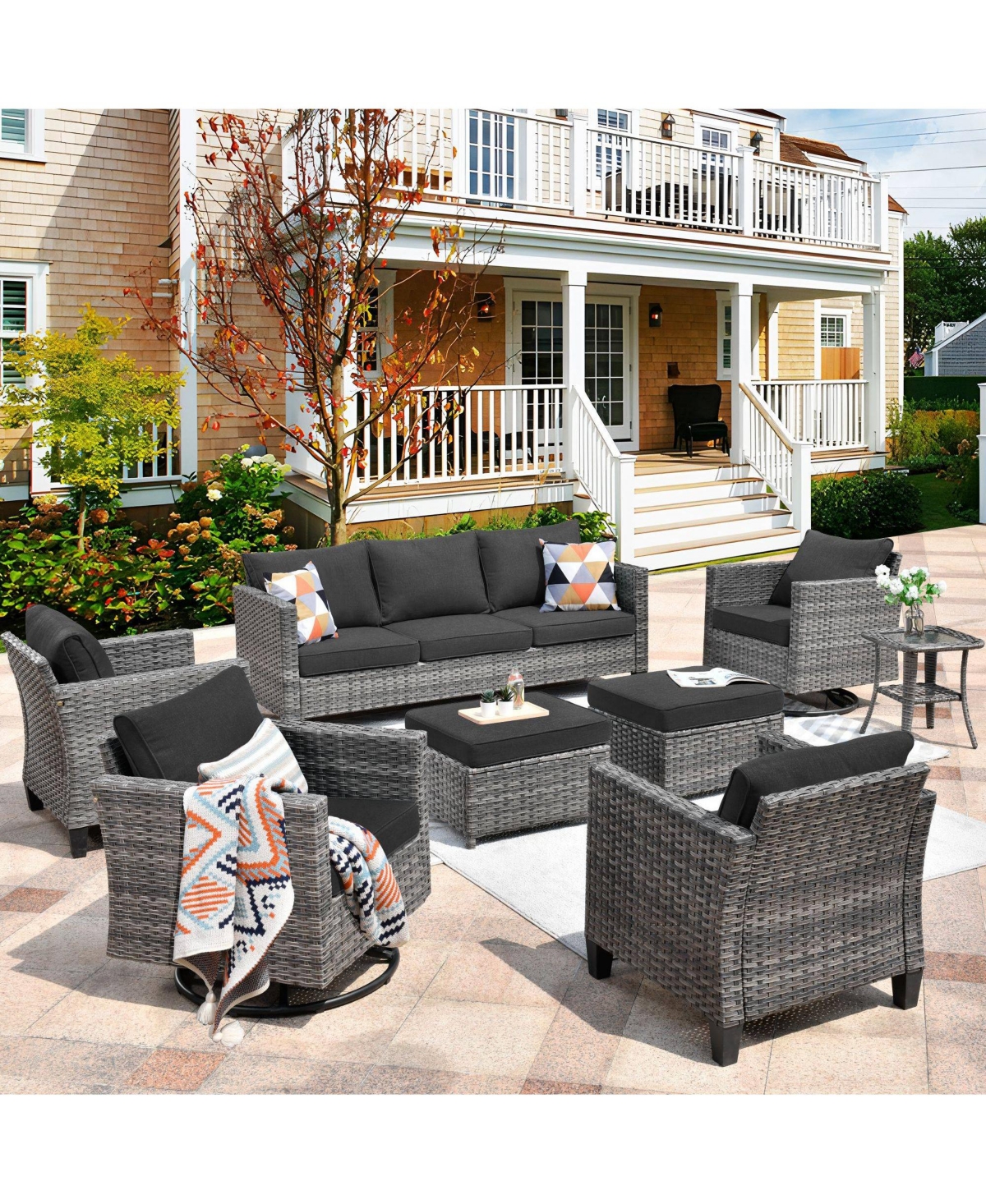 Click here for Xizzi 8 Piece Outdoor Patio Furniture Set High Bac... prices
