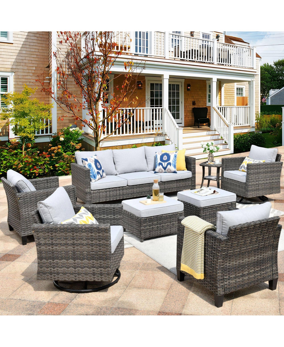 Click here for Xizzi 8 Piece Outdoor Patio Furniture Set High Bac... prices