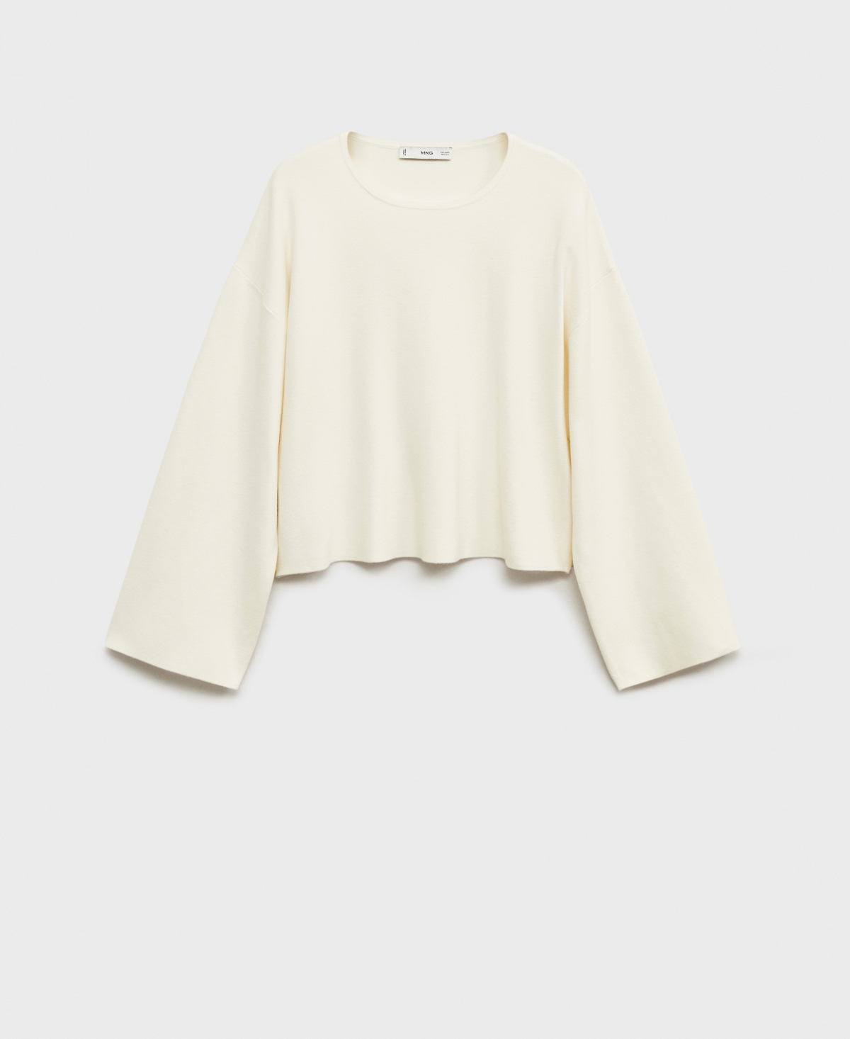 Click here for Mango Womens Oversized Sleeve Knitted Sweater - Ec... prices