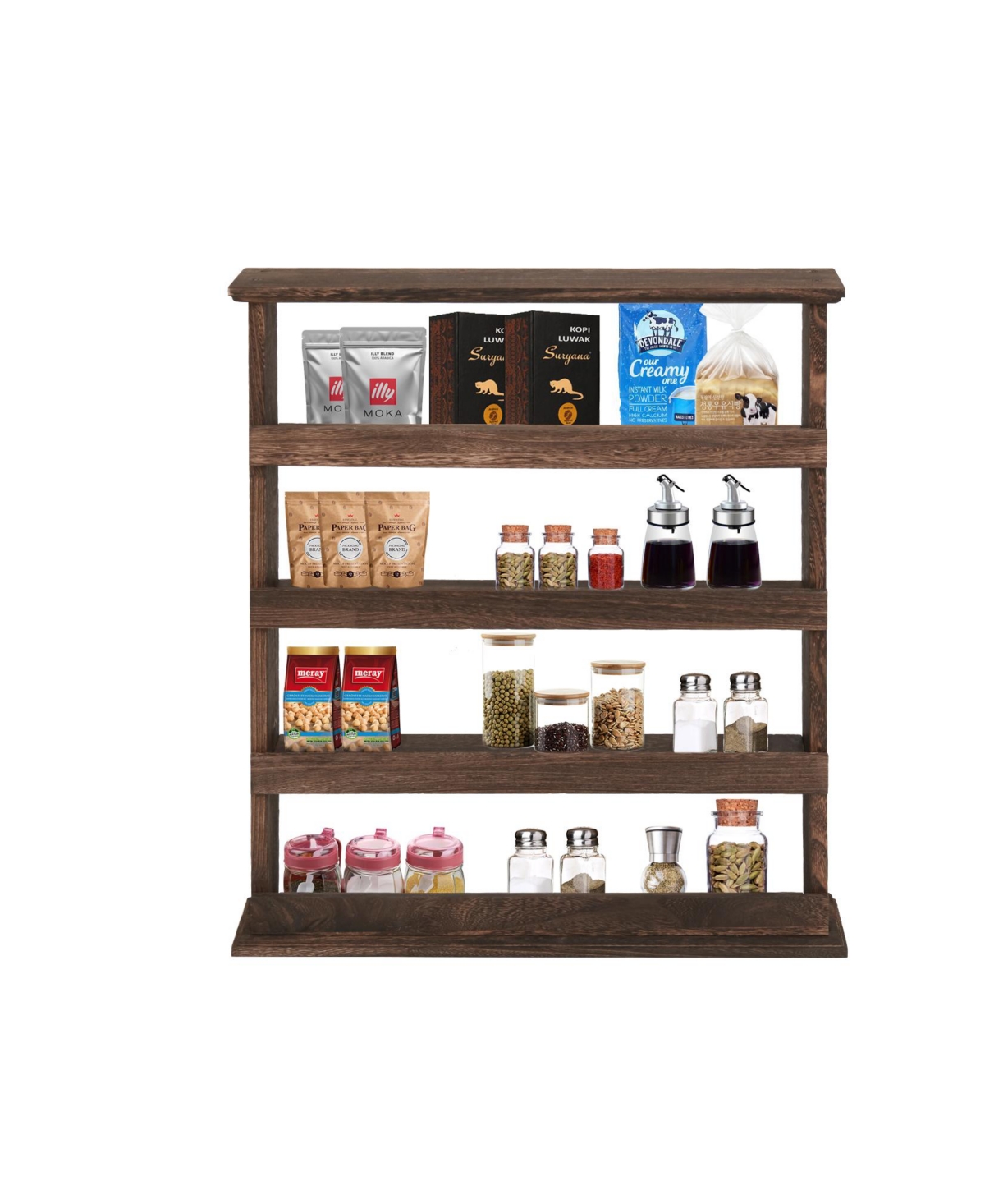 Click here for Unho 4 Tier Wall Mounted Floating Shelves: Kitchen... prices