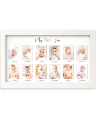 KeaBabies Nova Baby's First Year Photo Frame, 12 Months Newborn Baby ...