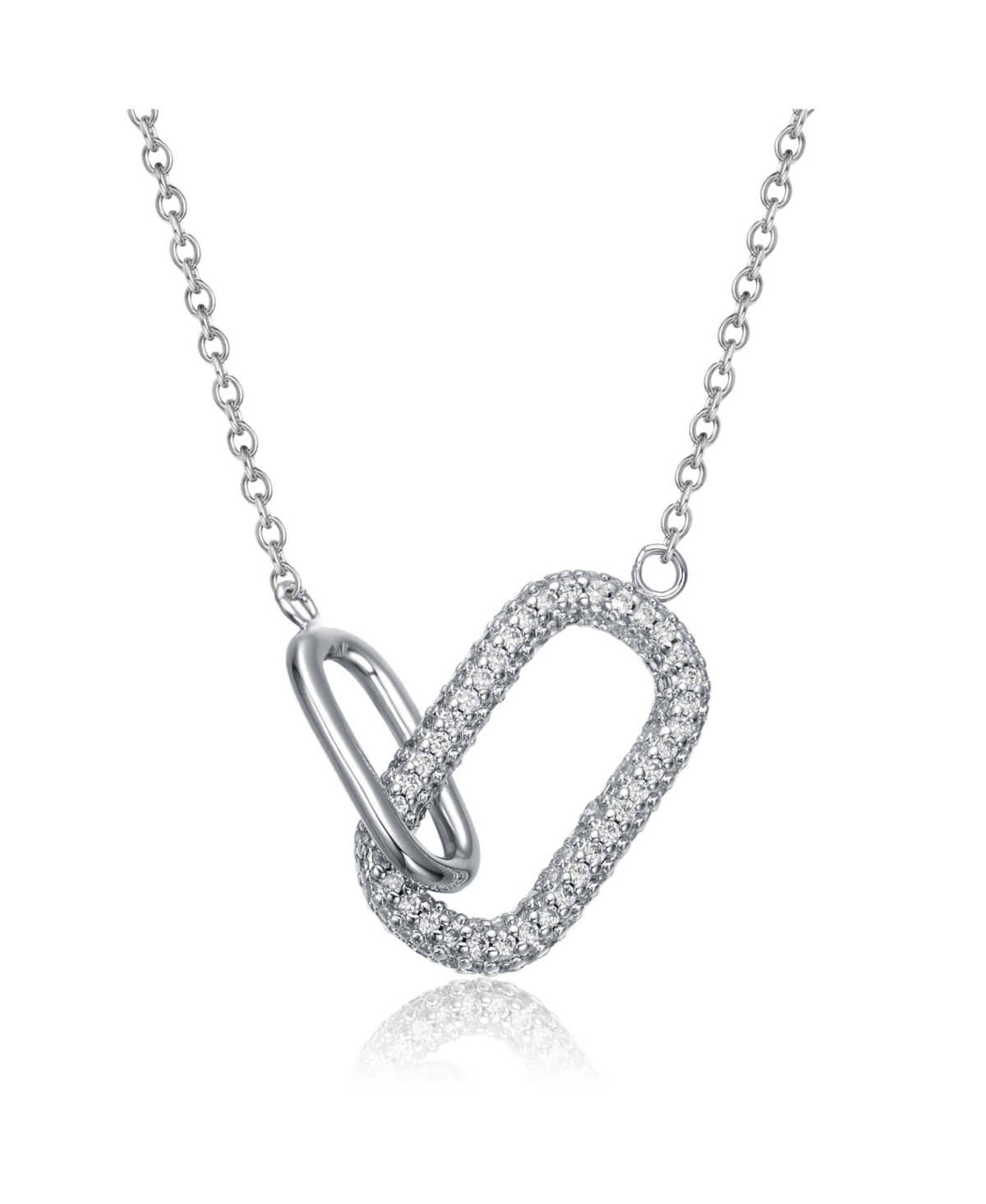 Click here for Sterling Silver with Clear Cubic Zirconia Interloc... prices